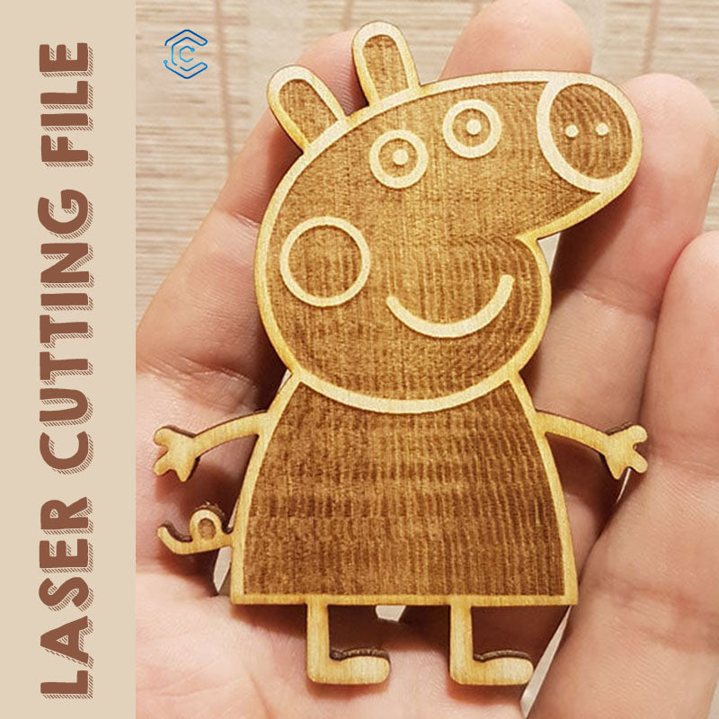 Peppa Pig laser cutting file – Creatorally
