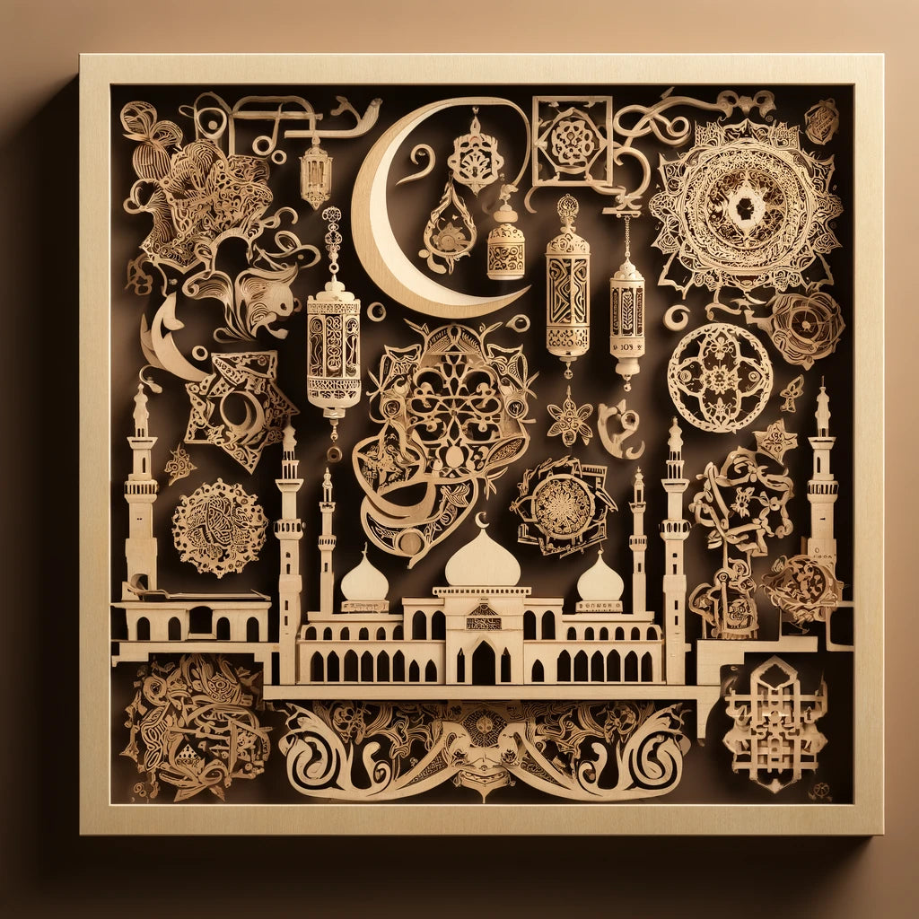 Muslim Traditional Cultural Elements laser cutting file collection ...