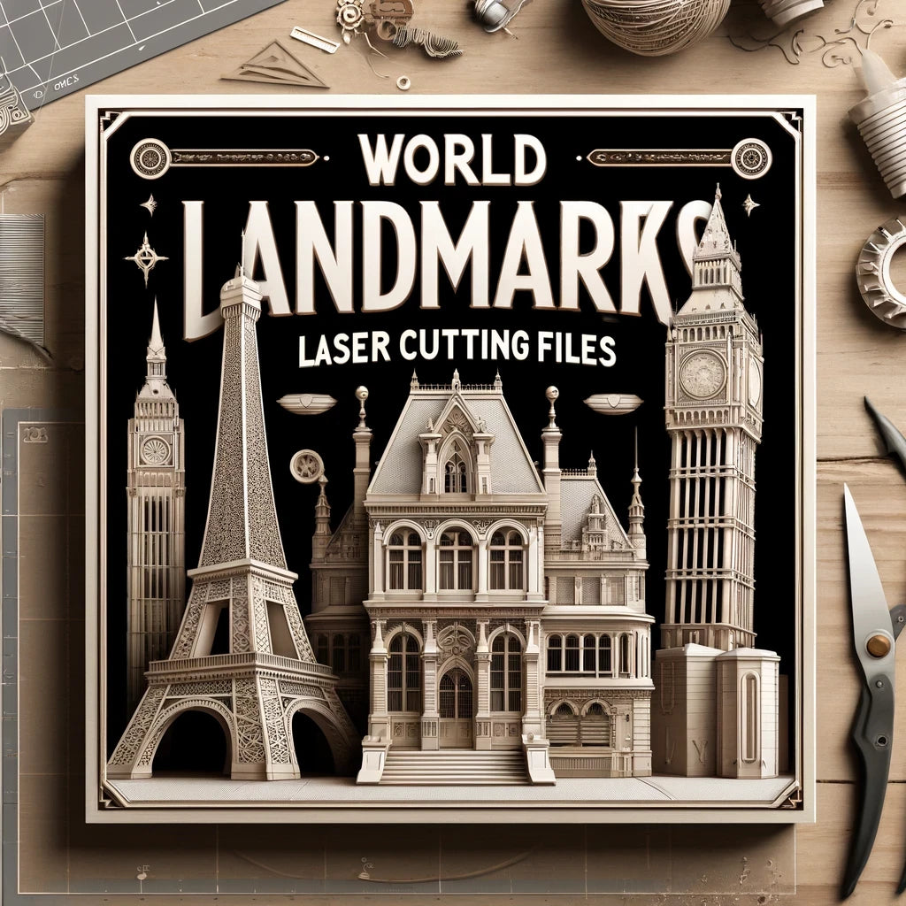 World Landmarks Laser Cutting Files – Architectural Designs for DIY ...