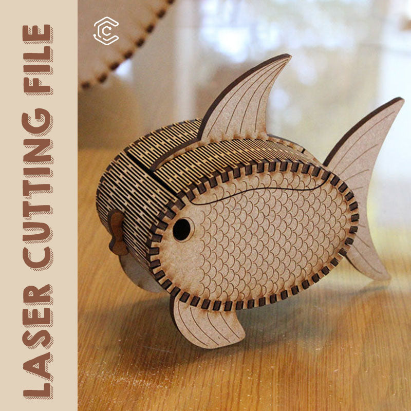Fish storage box laser cutting file – Creatorally