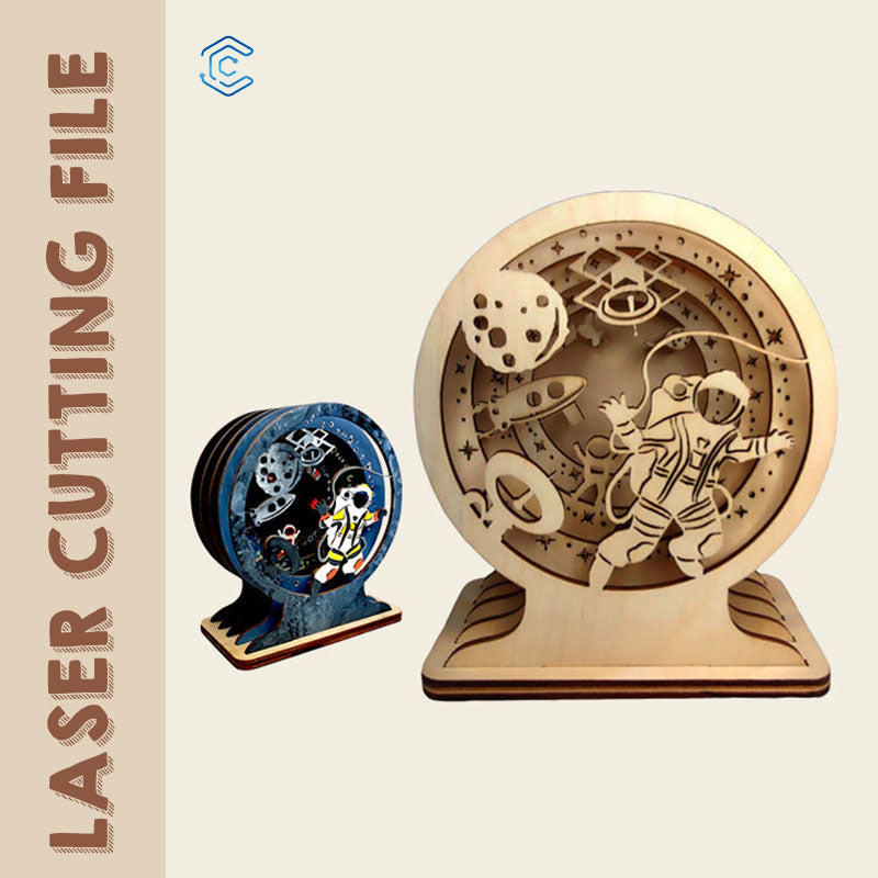 Multilayer Standing space odyssey laser cutting file – Creatorally