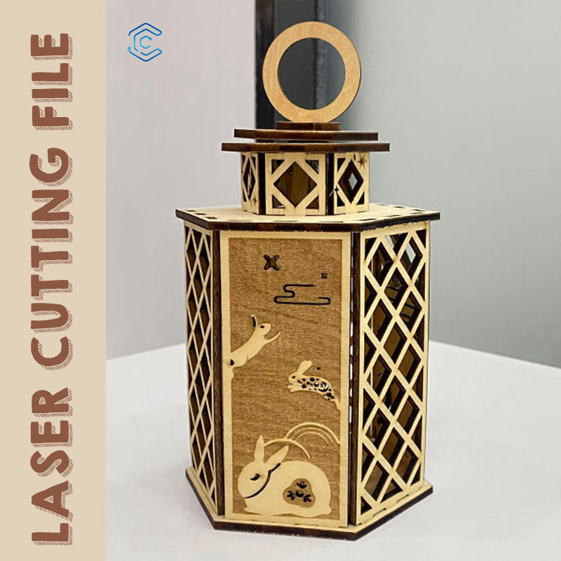 Mid-autumn lantern laser cutting file by Creatorally