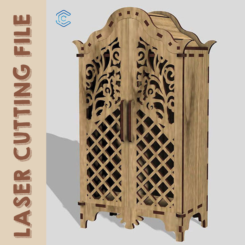 Home 3D Model Puzzle Wardrobe 3D puzzle laser cutting file