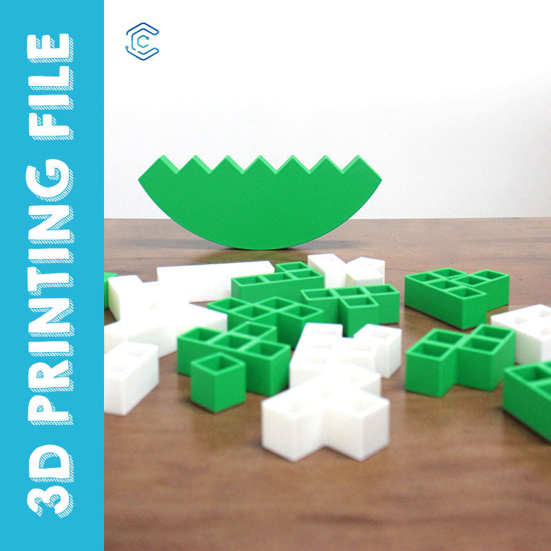 Tetris Balancing Blocks 3D printing file by Creatorally