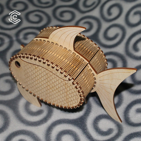Fish storage box laser cutting file – Creatorally