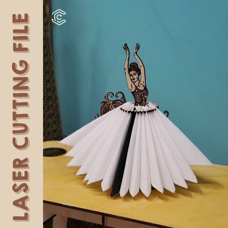 Dancer tissue holder laser cutting file – Creatorally