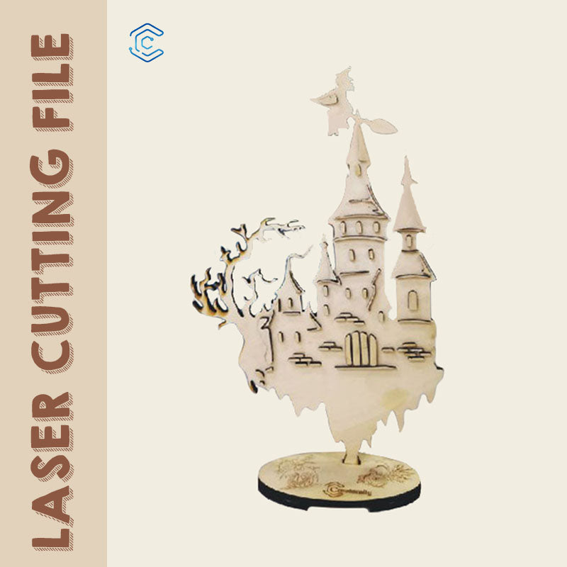 Witch castle laser cutting file – Creatorally