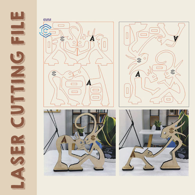 Memorial statue for friends and family laser cutting file – Creatorally
