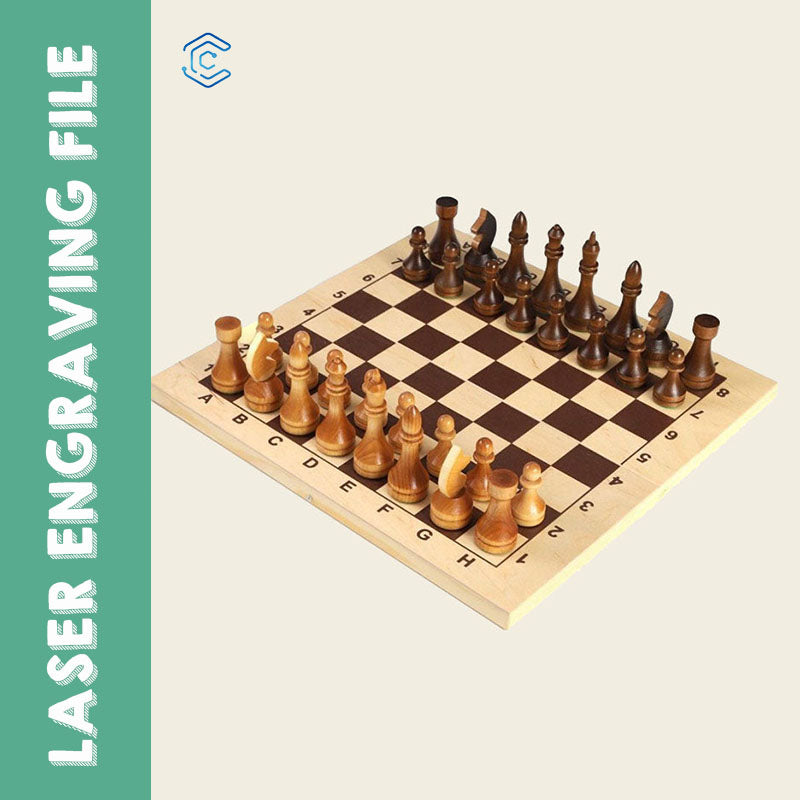 Chess board laser engraving file – Creatorally