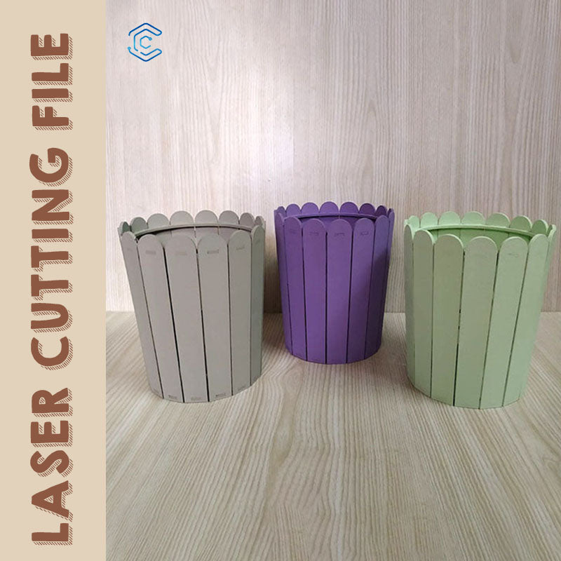 Indoor flower pot laser cutting file – Creatorally