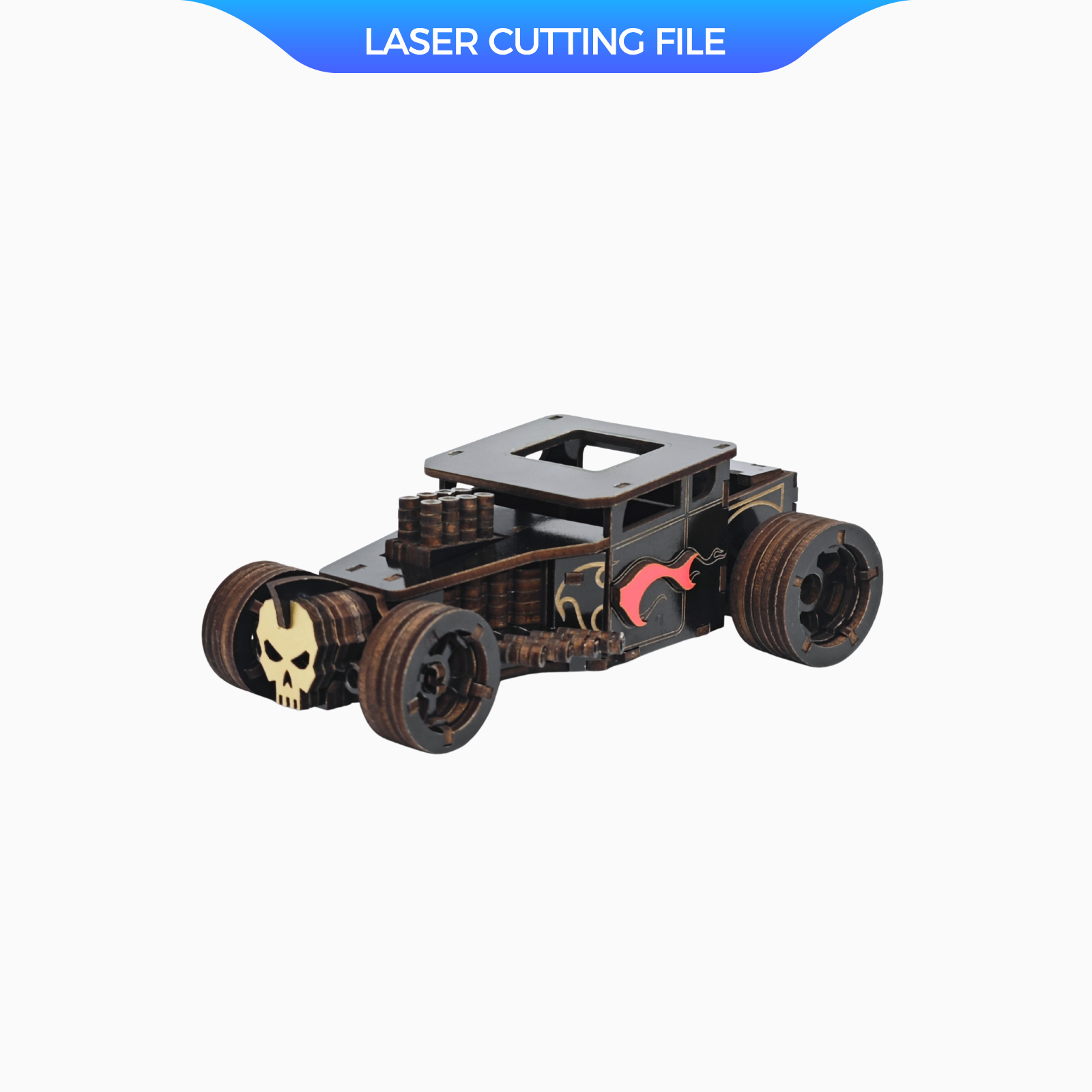 Death Race modified car laser cutting file – Creatorally