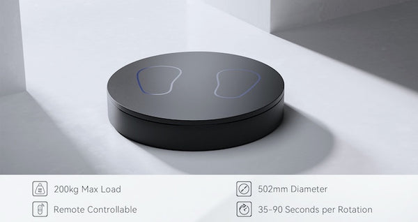 Motorized rotary table for Revopoint RANGE 3D scanner on Creatorally
