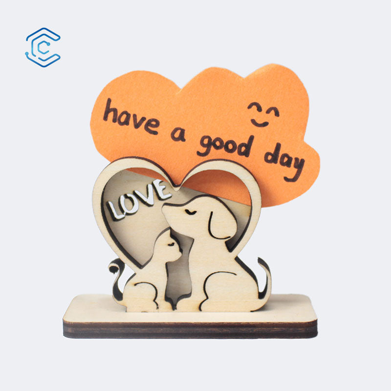 Valentine's Day memo clip laser cutting file by Creatorally