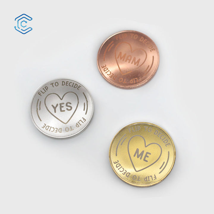 Valentine's Day personalize couple decision coin laser engraving file