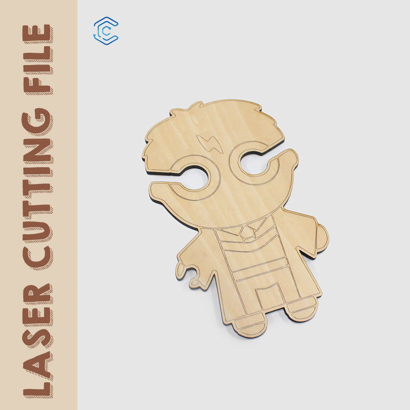 Harry Potter Shaped Headphone Organizer FREE laser cutting file ...