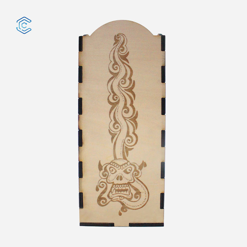 Dice Tower laser cutting file by Creatorally