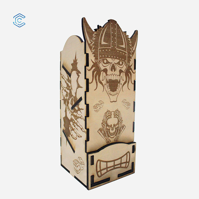 Dice Tower laser cutting file by Creatorally