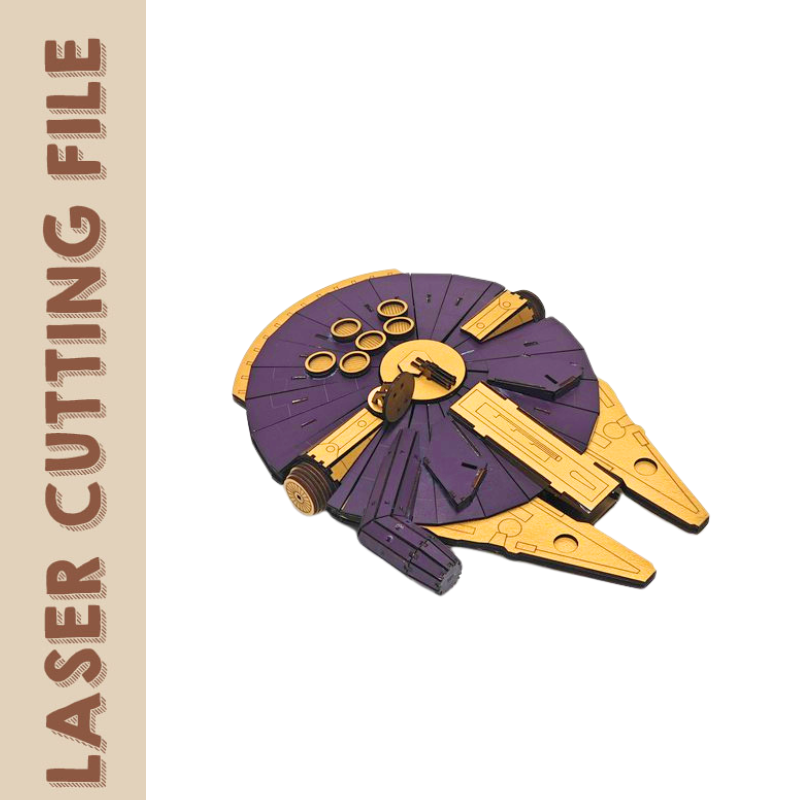 Millennium Falcon 3D Puzzle Laser Cutting File - Perfect for Star Wars ...