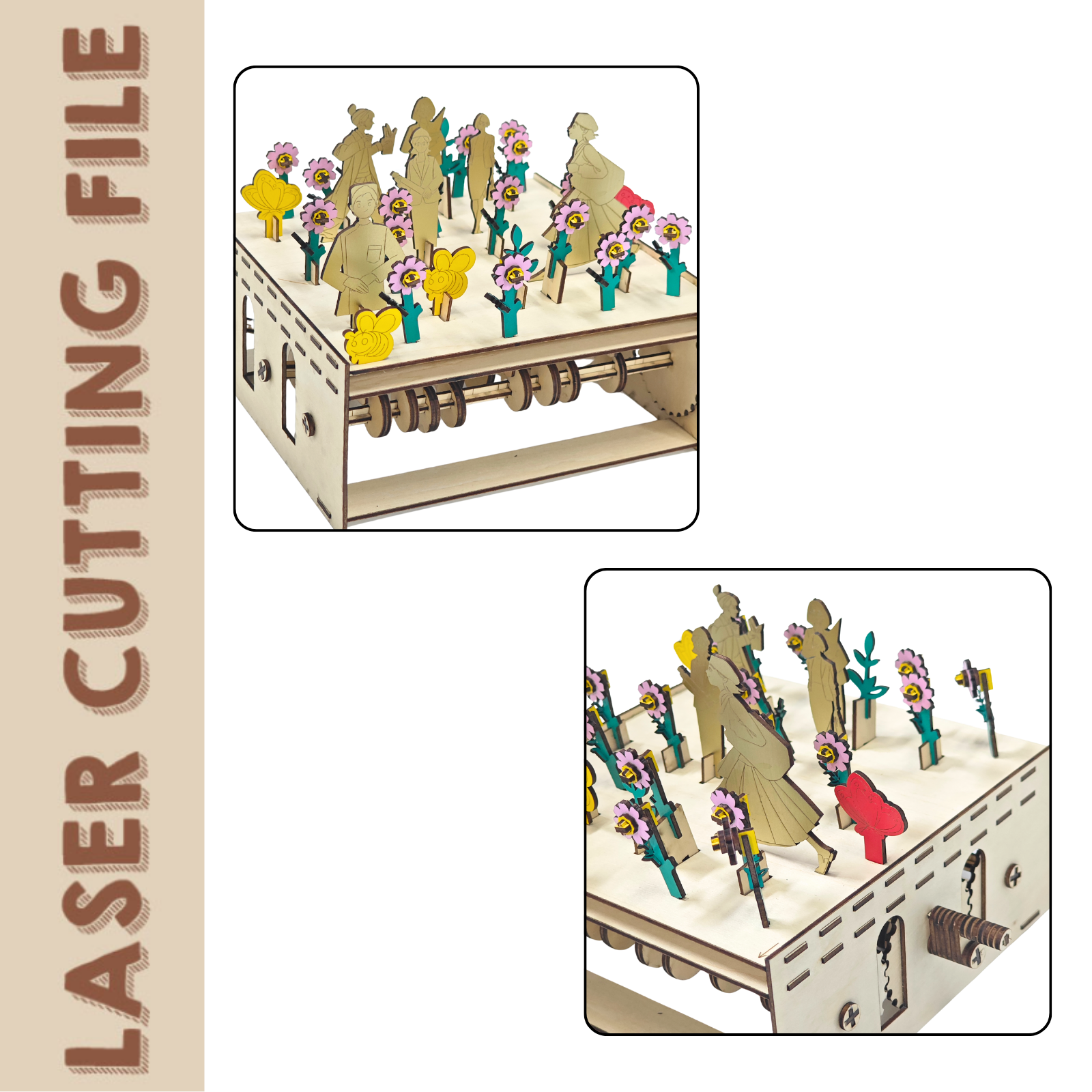 Mother’s Day 3D Puzzle SVG – Interactive Laser Cut Women Tribute DIY K ...