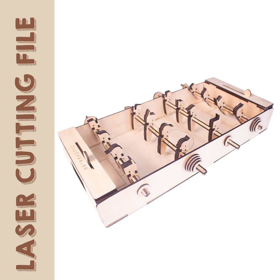 European Cup Tabletop Football Game Laser Cutting File by Creatorally