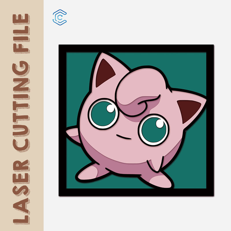 Pokémon Jigglypuff Laser Cutting File – Creatorally
