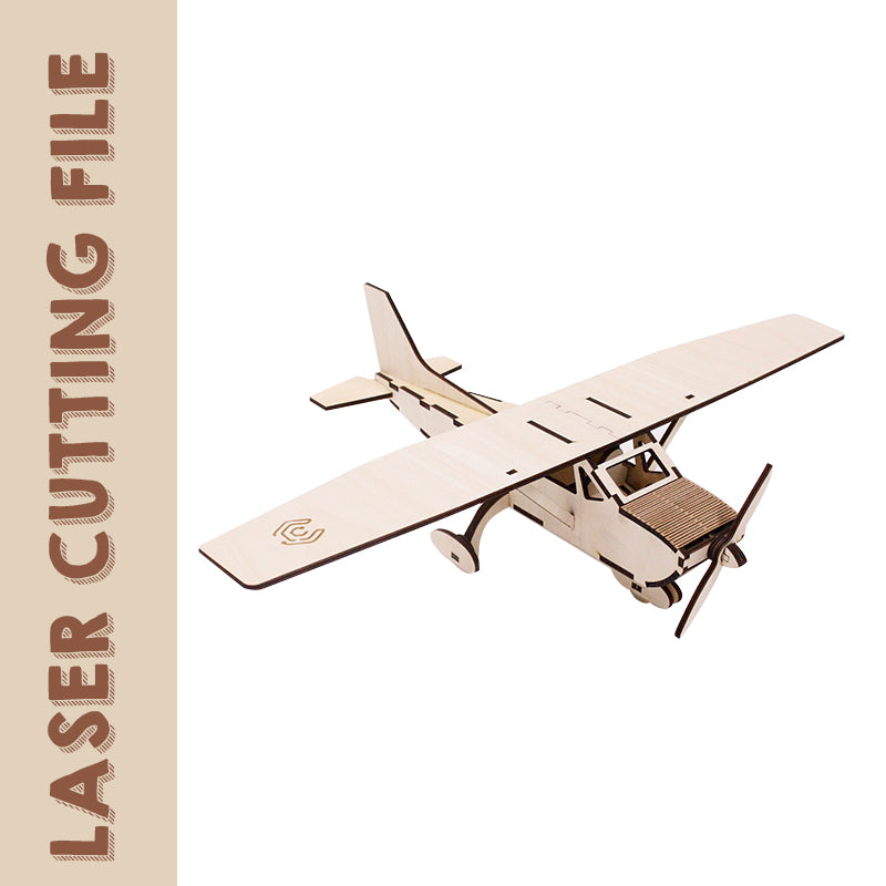 Home 3D Wooden Puzzle laser cutting files on Creatorally Wooden Cessna ...