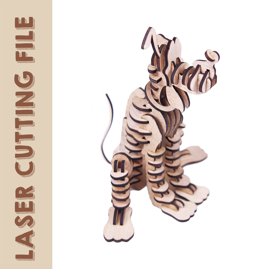 Disney Pluto 3D Wooden Puzzle Laser Cutting File - DIY Craft for Disney ...