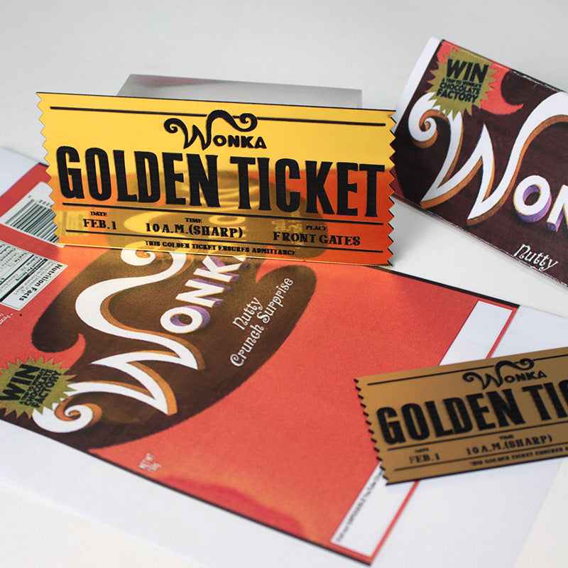 WONKA Golden Ticket Laser Engraving File on Creatorally