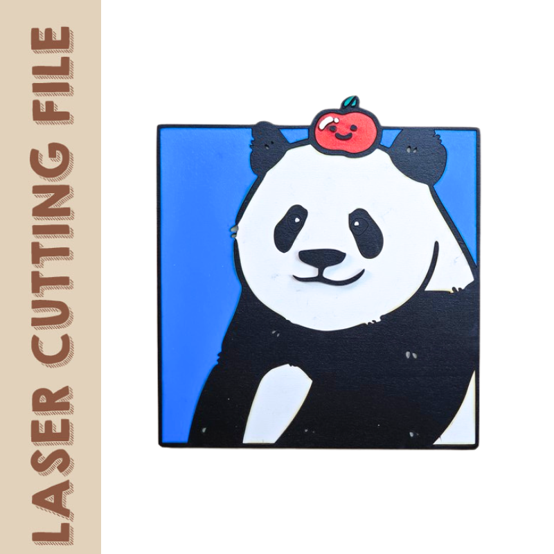 Multilayer Panda Home Décor – Laser Cutting File by Creatorally